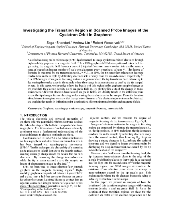 (PDF) Investigating the Transition Region in Scanned Probe Images of ...
