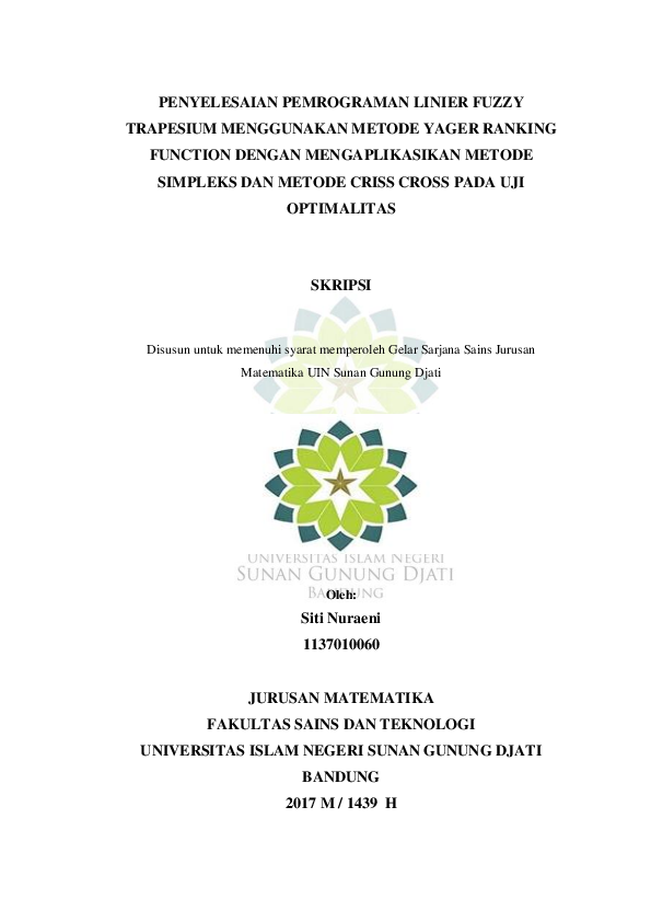 (PDF) Penyelesaian Pemrograman Linier Fuzzy Trapesium menggunakan ...