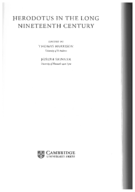 (PDF) Herodotus as Anti-classical Toolbox