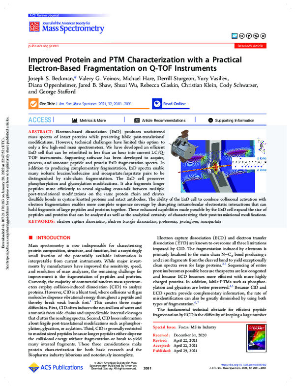 (PDF) Improved Protein and PTM Characterization with a Practical ...