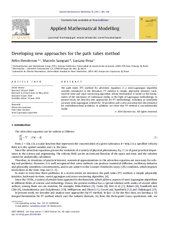 (PDF) Developing new approaches for the path tubes method