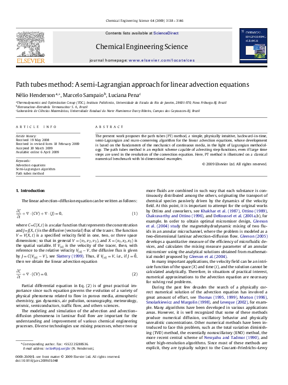 (PDF) Path tubes method: A semi-Lagrangian approach for linear ...