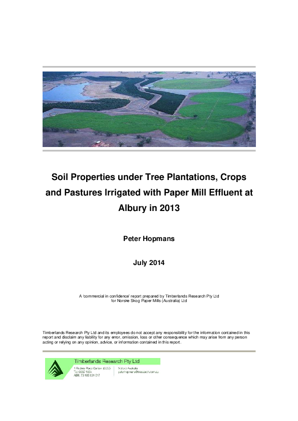 (PDF) Effects of Paper Mill Effluent on Soil Properties