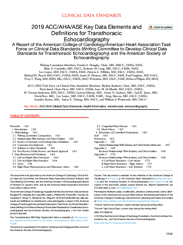 (PDF) 2019 ACC/AHA/ASE Key Data Elements and Definitions for ...