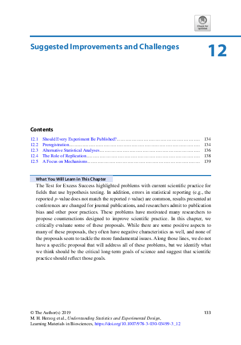 (PDF) Suggested Improvements and Challenges