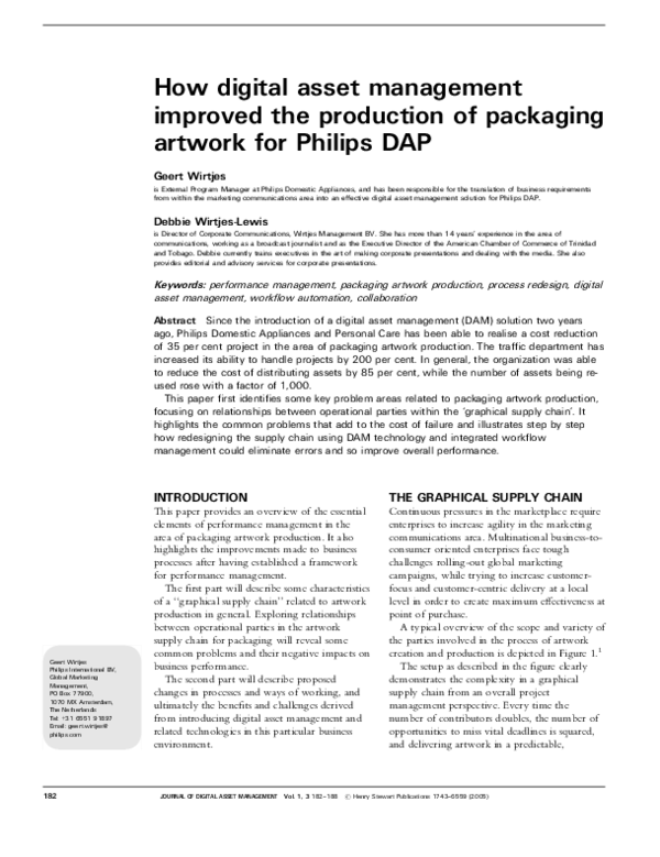 (PDF) How digital asset management improved the production of packaging ...