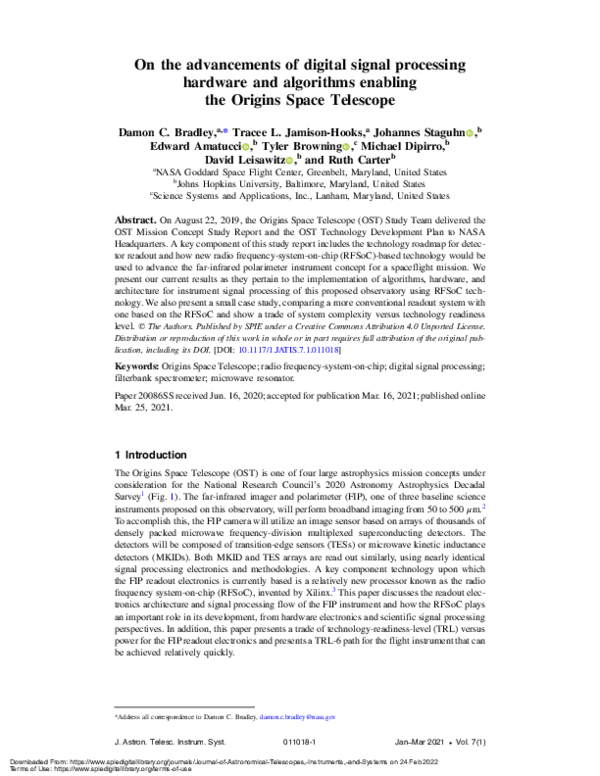 (PDF) On the advancements of digital signal processing hardware and ...