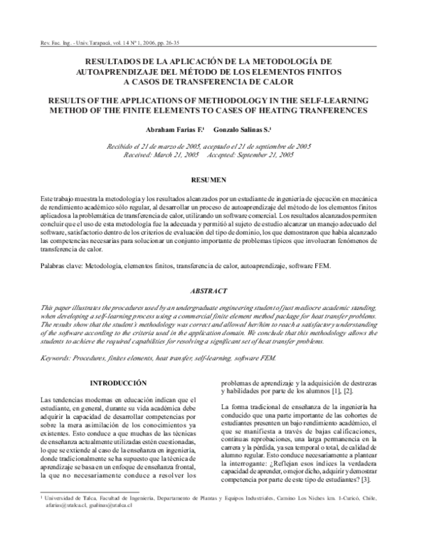 (PDF) Resultados De La Aplicación De La Metodologia De Autoaprendizaje Del Metodo De Los ...
