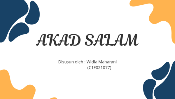 (PDF) PPT Akad Salam
