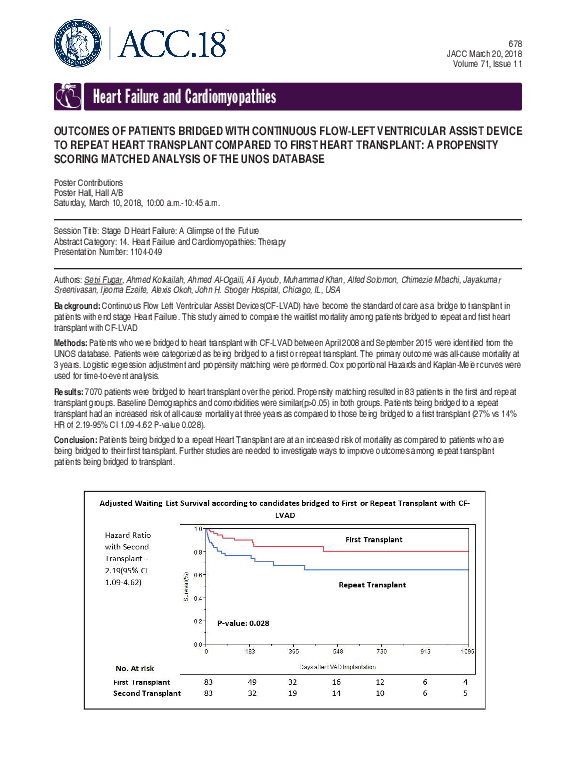 (PDF) Outcomes of Patients Bridged with Continuous Flow-Left ...