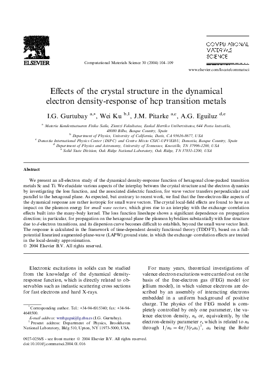 (PDF) Computational Materials Science