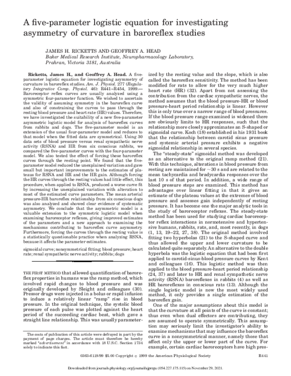 (PDF) A five-parameter logistic equation for investigating asymmetry of ...