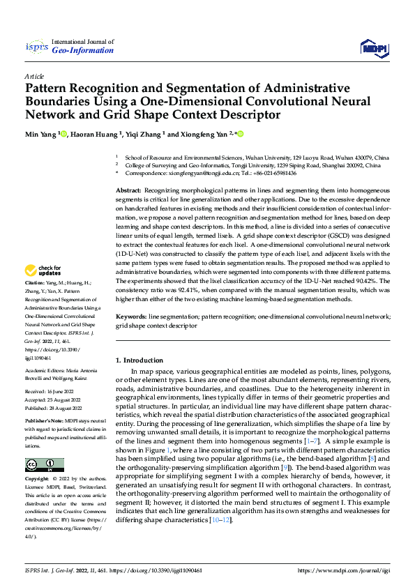 (PDF) Pattern Recognition and Segmentation of Administrative Boundaries Using a One-Dimensional ...