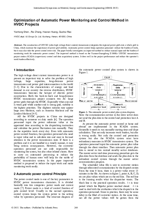 (PDF) Optimization of Automatic Power Monitoring and Control Method in ...