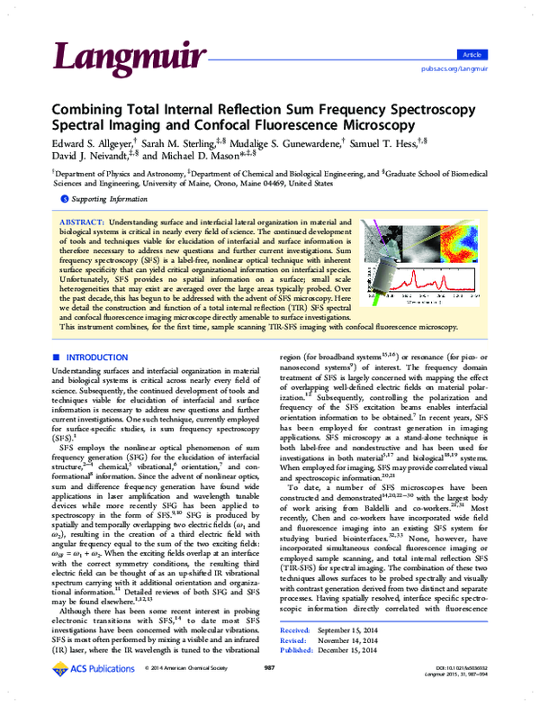 (PDF) Combining Total Internal Reflection Sum Frequency Spectroscopy ...