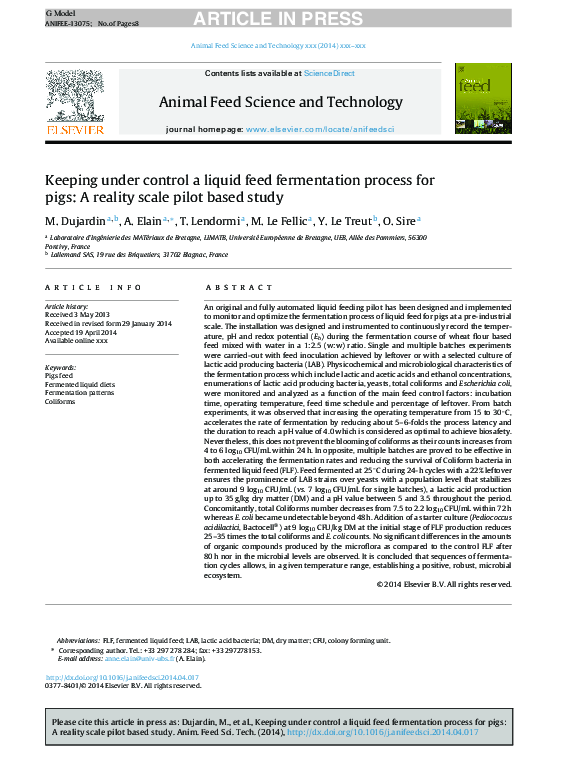 (PDF) Keeping under control a liquid feed fermentation process for pigs ...