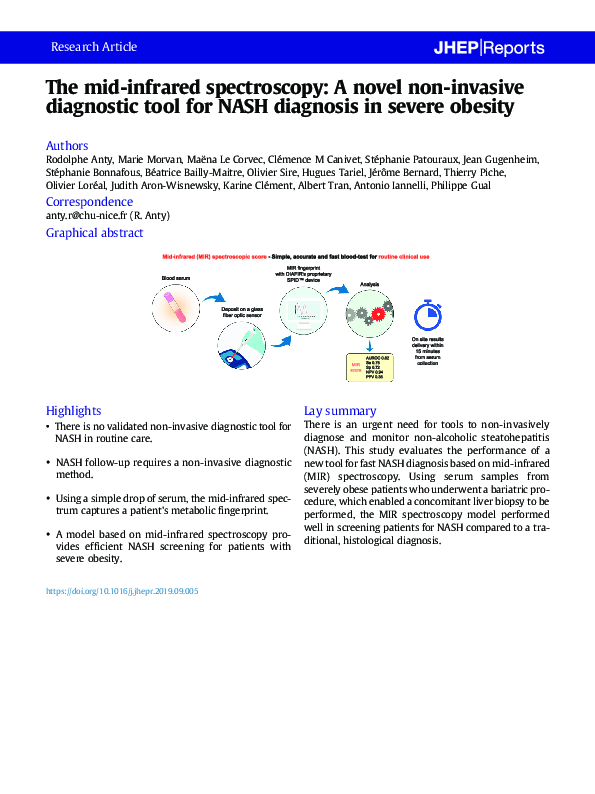 (PDF) The mid-infrared spectroscopy: A novel non-invasive diagnostic ...