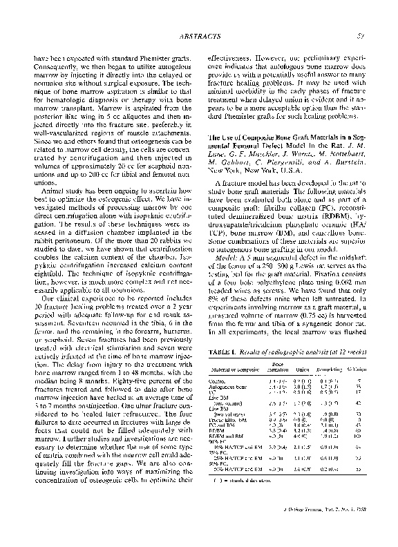 (PDF) The Use of Composite Bone Graft Materials in a Segmental Femoral ...