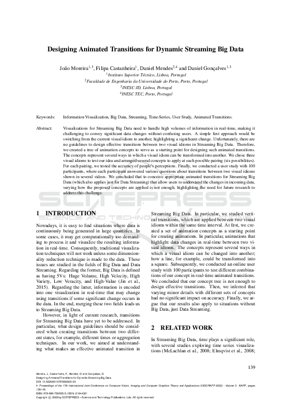 (PDF) Designing Animated Transitions for Dynamic Streaming Big Data