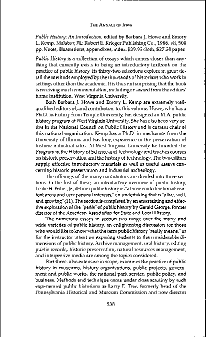 (PDF) Public History: An Introduction