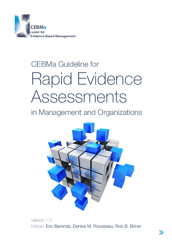 (PDF) Rapid Evidence Assessments 4 Requirements for reviewers 4 Steps ...