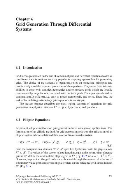 (PDF) Grid Generation Through Differential Systems