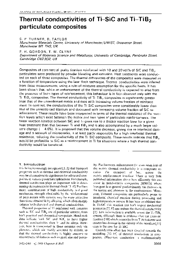 (PDF) Thermal conductivities of Ti-SiC and Ti-TiB2 particulate ...