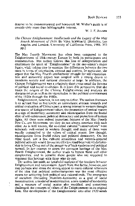 (PDF) The Chinese Enlightenment : Intellectuals and the Legacy of the ...
