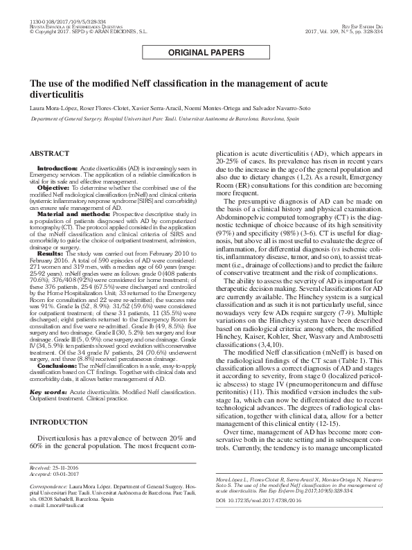 (PDF) The use of the modified Neff classification in the management of ...