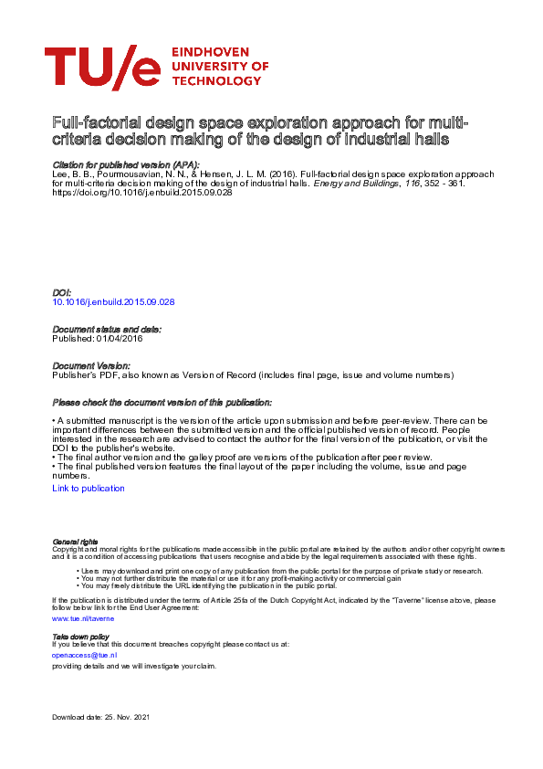 (PDF) Full-factorial design space exploration approach for multi-criteria decision making of the ...