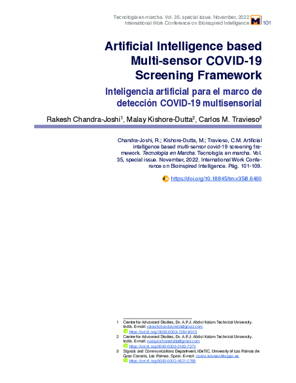 (PDF) AI-Driven Multi-Sensor COVID-19 Screening System