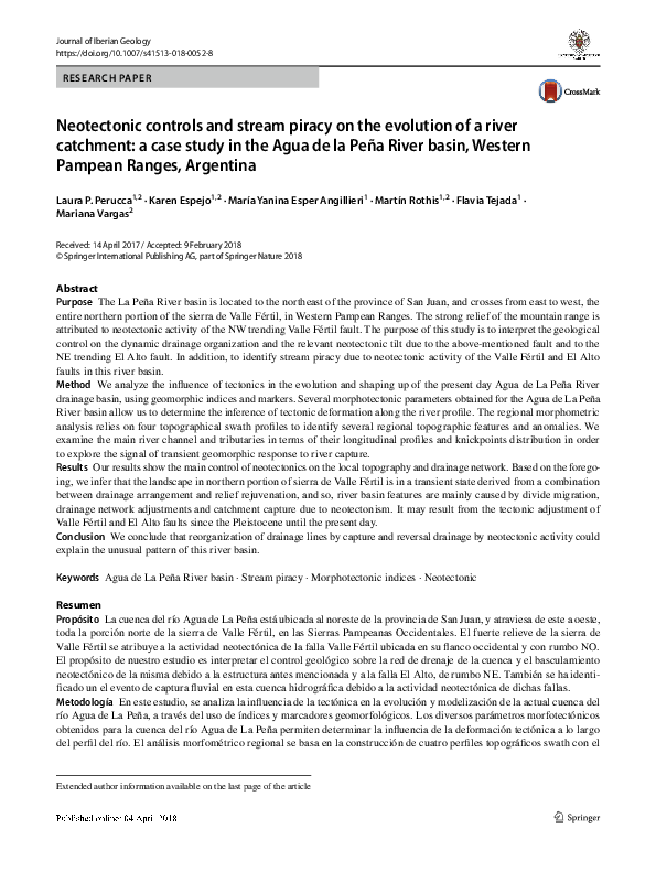 (PDF) Neotectonic controls and stream piracy on the evolution of a ...
