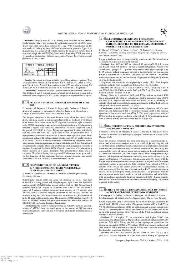 (PDF) 11.8 Utility of the I.V. procainamide test to unmask a concealed ...