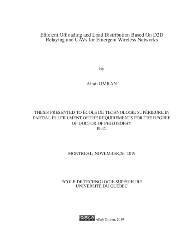 (PDF) Efficient offloading and load distribution based on D2D relaying and UAVs for emergent ...