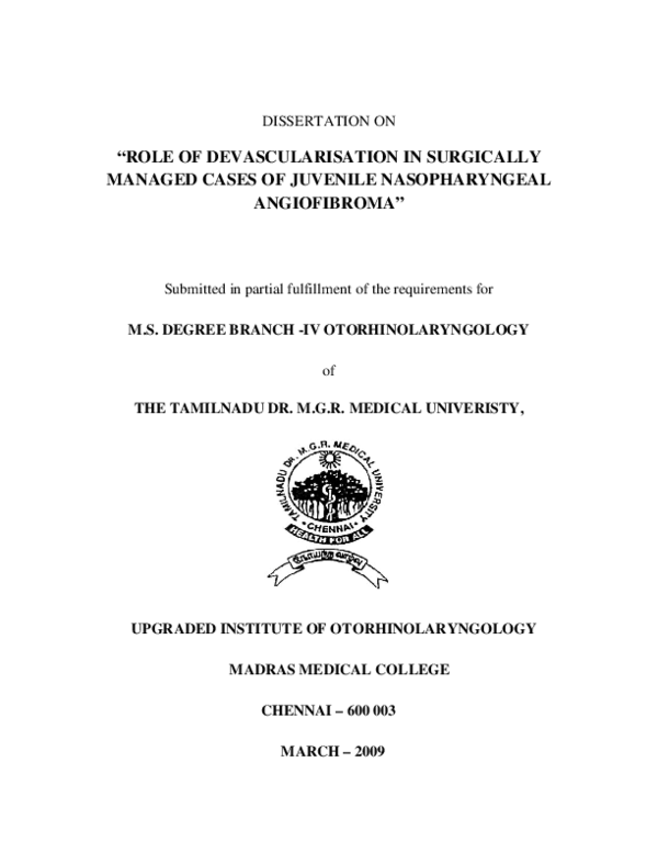 (PDF) Role of devascularisation in surgically managed cases of juvenile ...