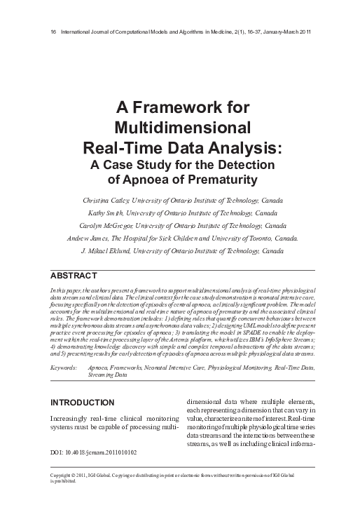 (PDF) A Framework for Multidimensional Real-Time Data Analysis