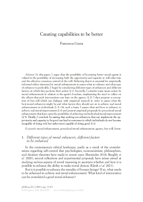(PDF) Creating Capabilities to Be Better