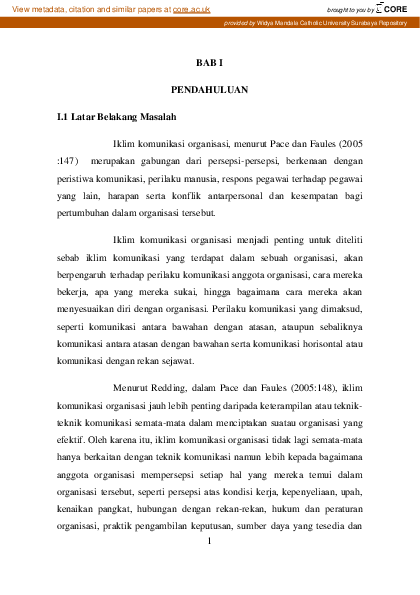 (PDF) Hubungan iklim komunikasi organisasi terhadap kepuasan komunikasi pegawai di Dinas ...
