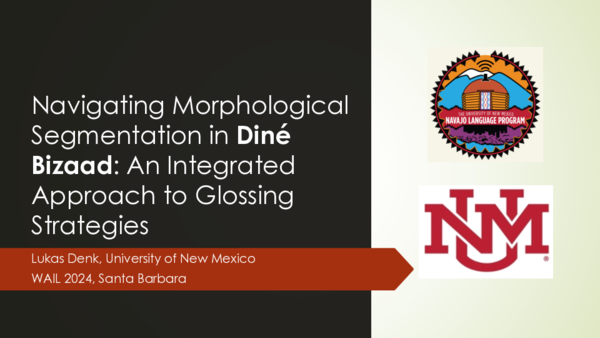 (PDF) Navigating Morphological Segmentation in Diné Bizaad: An ...