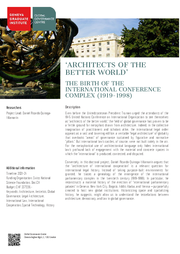 (PDF) Project Poster - Global Governance Center (May 2024)