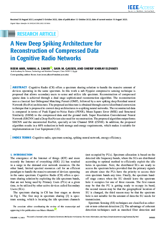 (PDF) A New Deep Spiking Architecture for Reconstruction of Compressed Data in Cognitive Radio ...