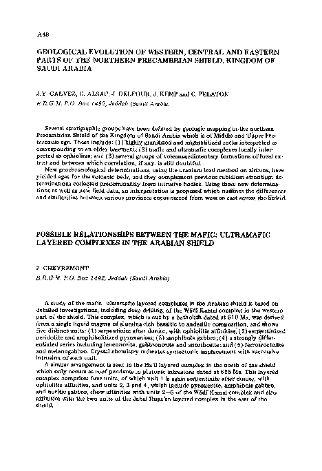 (PDF) Geological evolution of western, central and eastern parts of the northern Precambrian ...