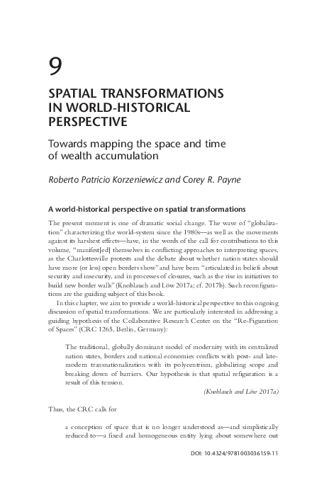 (PDF) Spatial Transformations in World-Historical Perspective