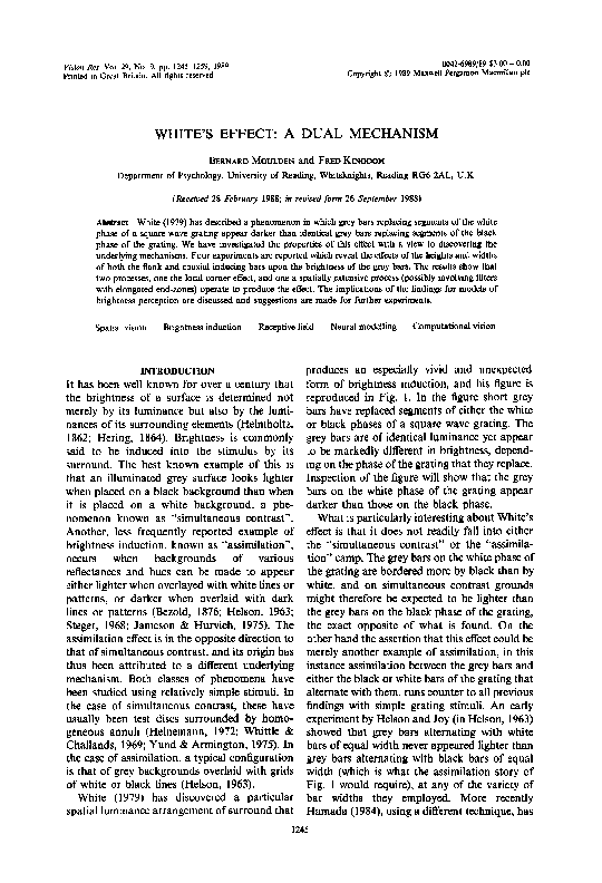 (PDF) White's effect: A dual mechanism