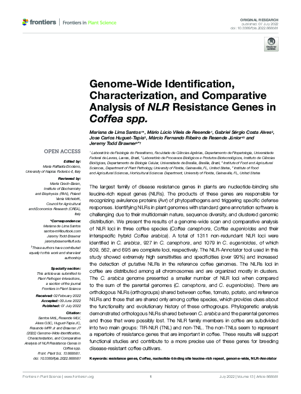 (PDF) Genome-Wide Identification, Characterization, and Comparative Analysis of NLR Resistance ...