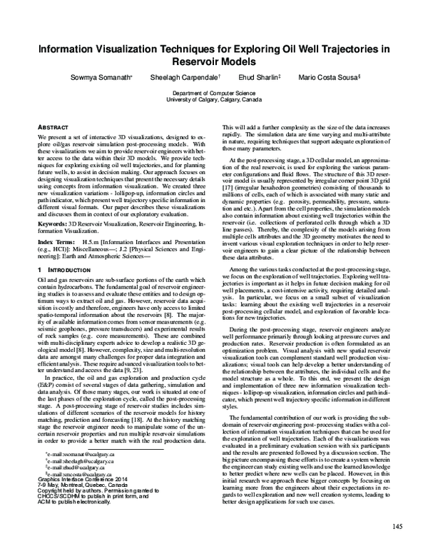 (PDF) Information visualization techniques for exploring oil well ...