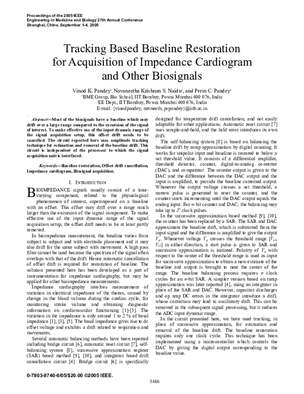 (PDF) Tracking based baseline restoration for acquisition of impedance ...