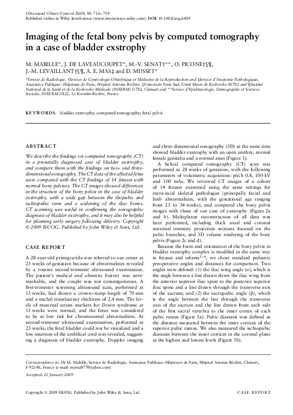 (PDF) Imaging of the fetal bony pelvis by computed tomography in a case ...