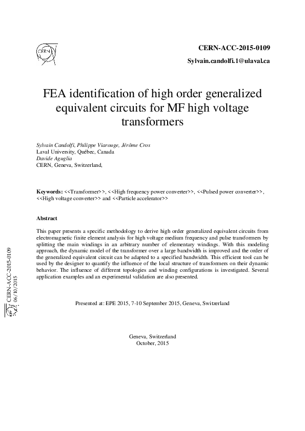 (PDF) FEA identification of high order generalized equivalent circuits ...