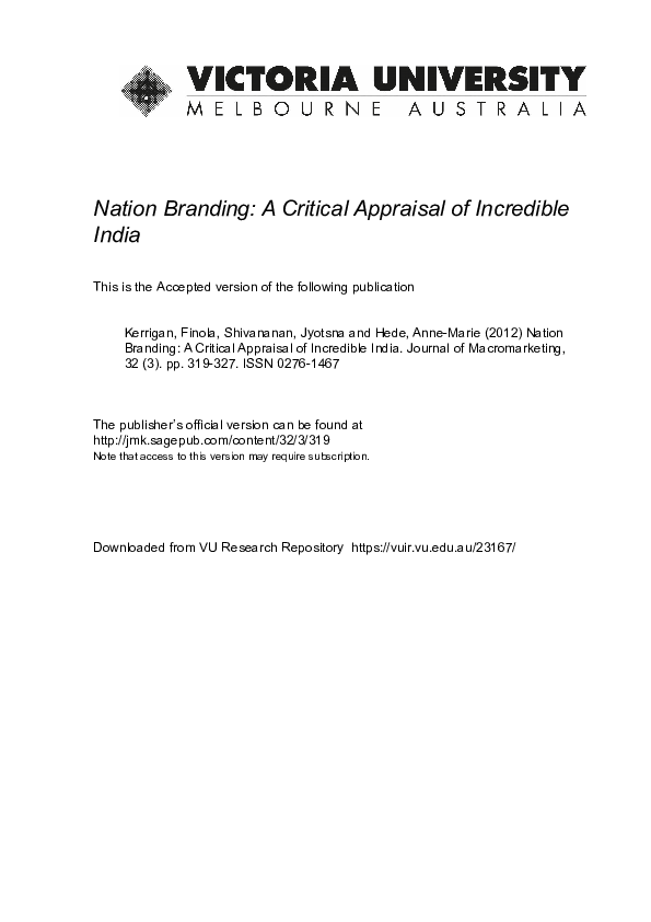 (PDF) Nation Branding